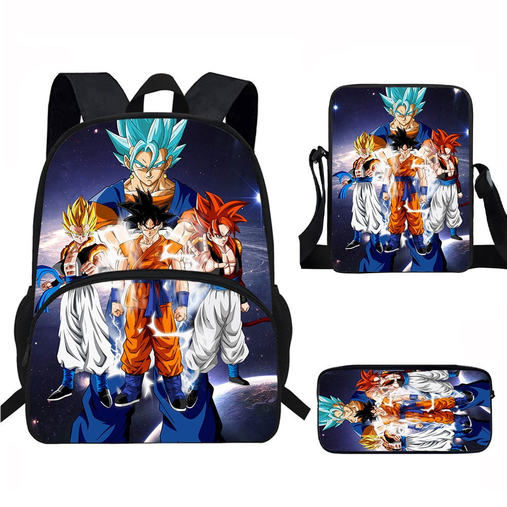 Dragon Ball Goku Backpack Anime Backpack Set 3D Print Casual Student ...