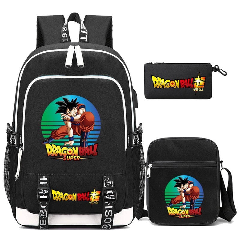 Dragon Ball Goku Backpack Anime Wukong Set Casual Student Peripheral ...