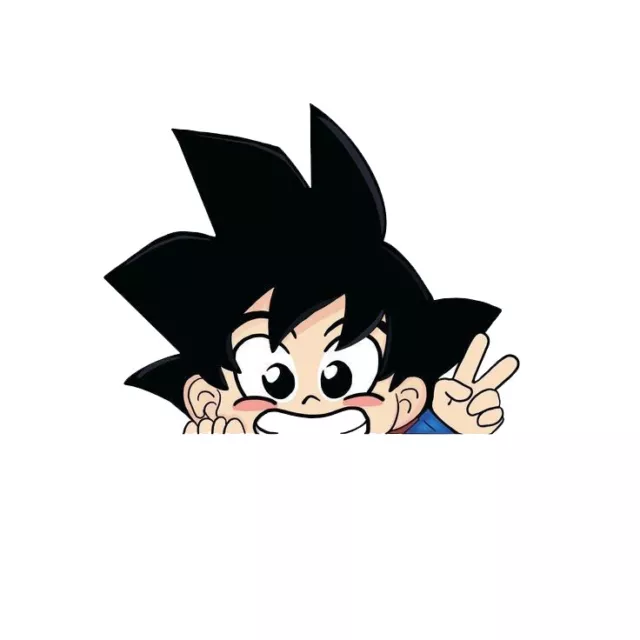 Dragon Ball Goku Looking Stickers Phone Decal Water Bottle Stickers Car ...