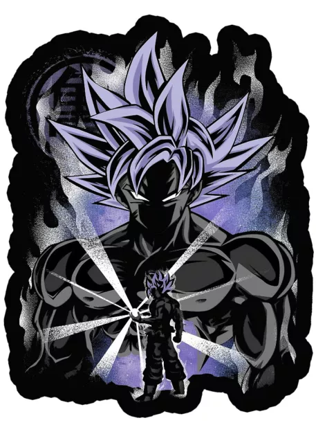 Dragon Ball Goku Shadow Stickers Phone Decal Water Bottle Stickers Car ...