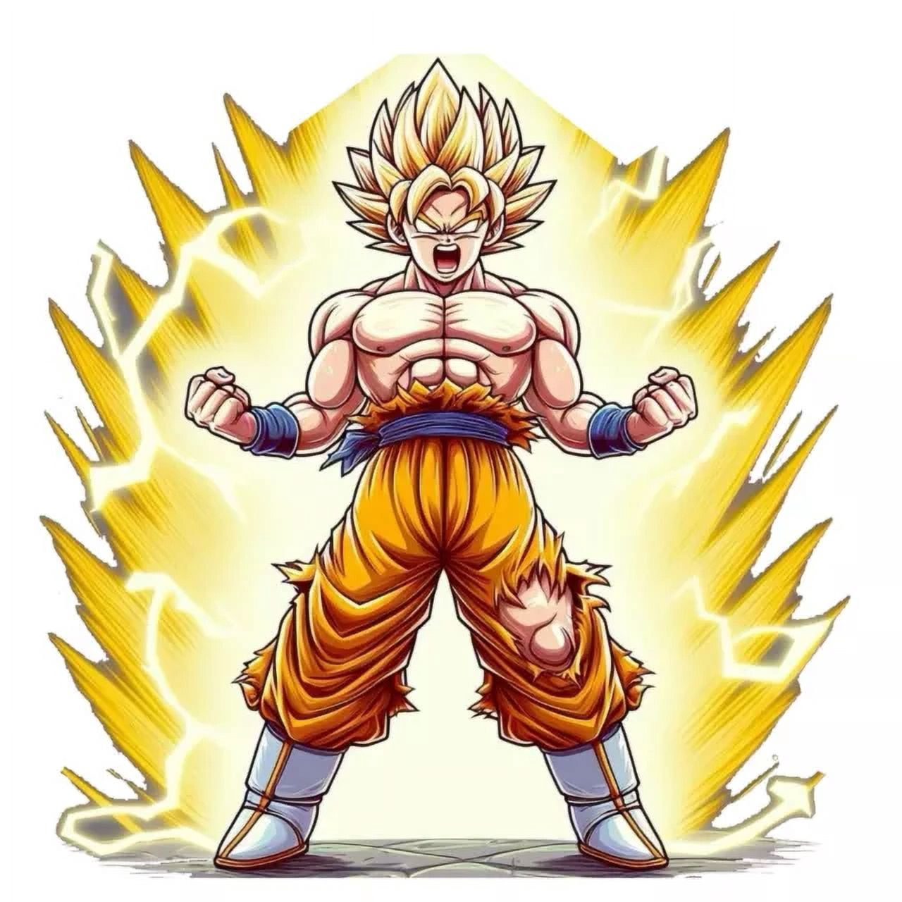 Dragon Ball Goku Super Saiyan Stickers Phone Decal Water Bottle ...