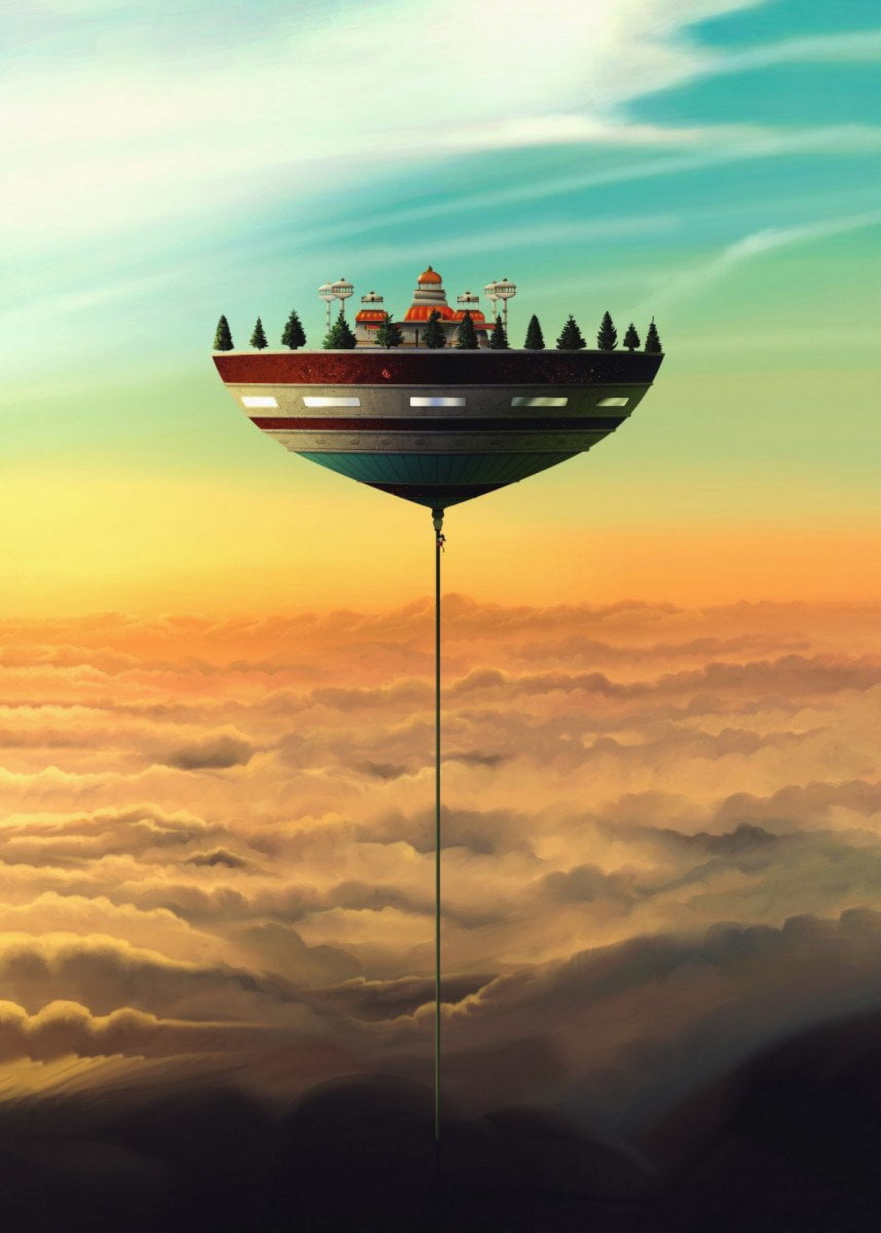 Dragon Ball Kami Lookout - Anime – Poster - Poster Print - Wooden ...