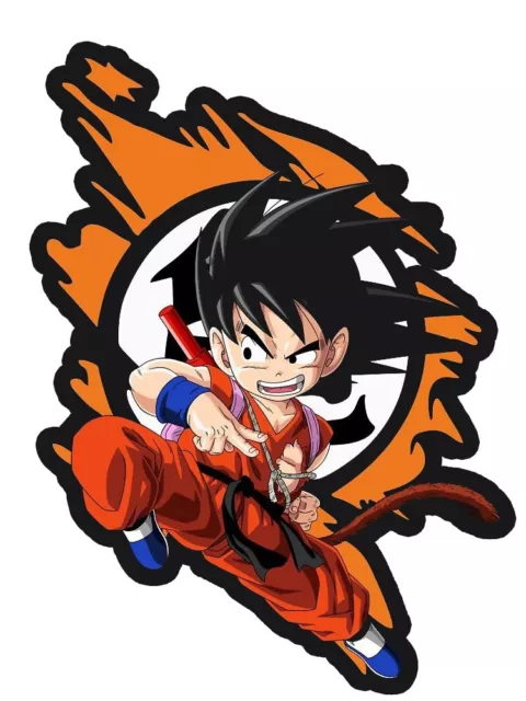 Dragon Ball Kid Goku Orange Stickers Phone Decal Water Bottle Stickers ...