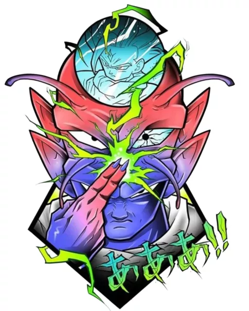 Dragon Ball Piccolo Faces Stickers Phone Decal Water Bottle Stickers ...