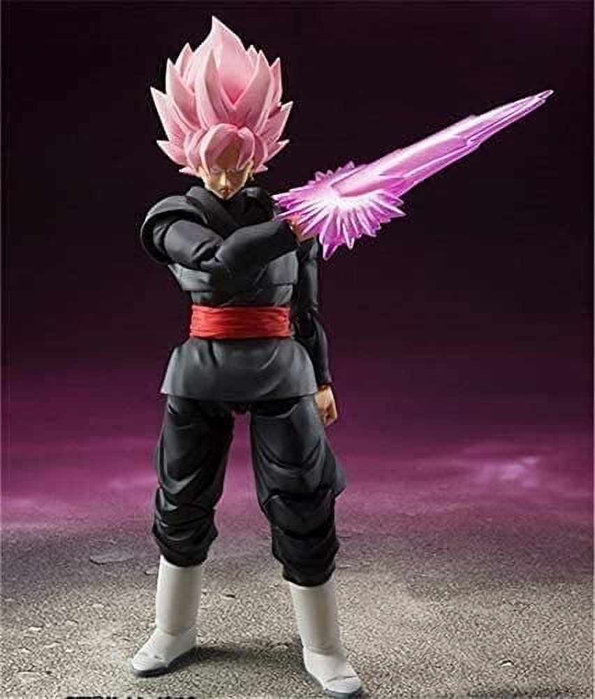 Dragon Ball Pink And Black Goku Anime Figure Statue Puppet Toys ...