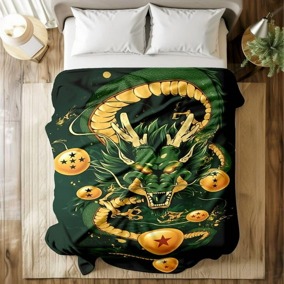 Dragon Ball Shenron Printed Blanket - Anime Dragon & Dragon Balls ...