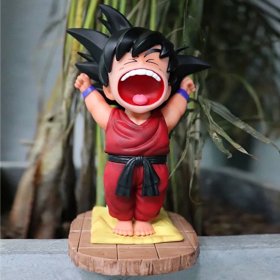 Dragon Ball Statue Good Morning Childhood Goku Yawning Hand Model Anime ...