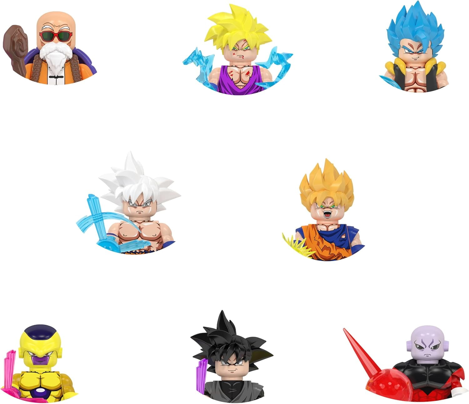 Dragon Ball Super, 8PCS/Set 1.8" Anime Mini Action Figures Building ...