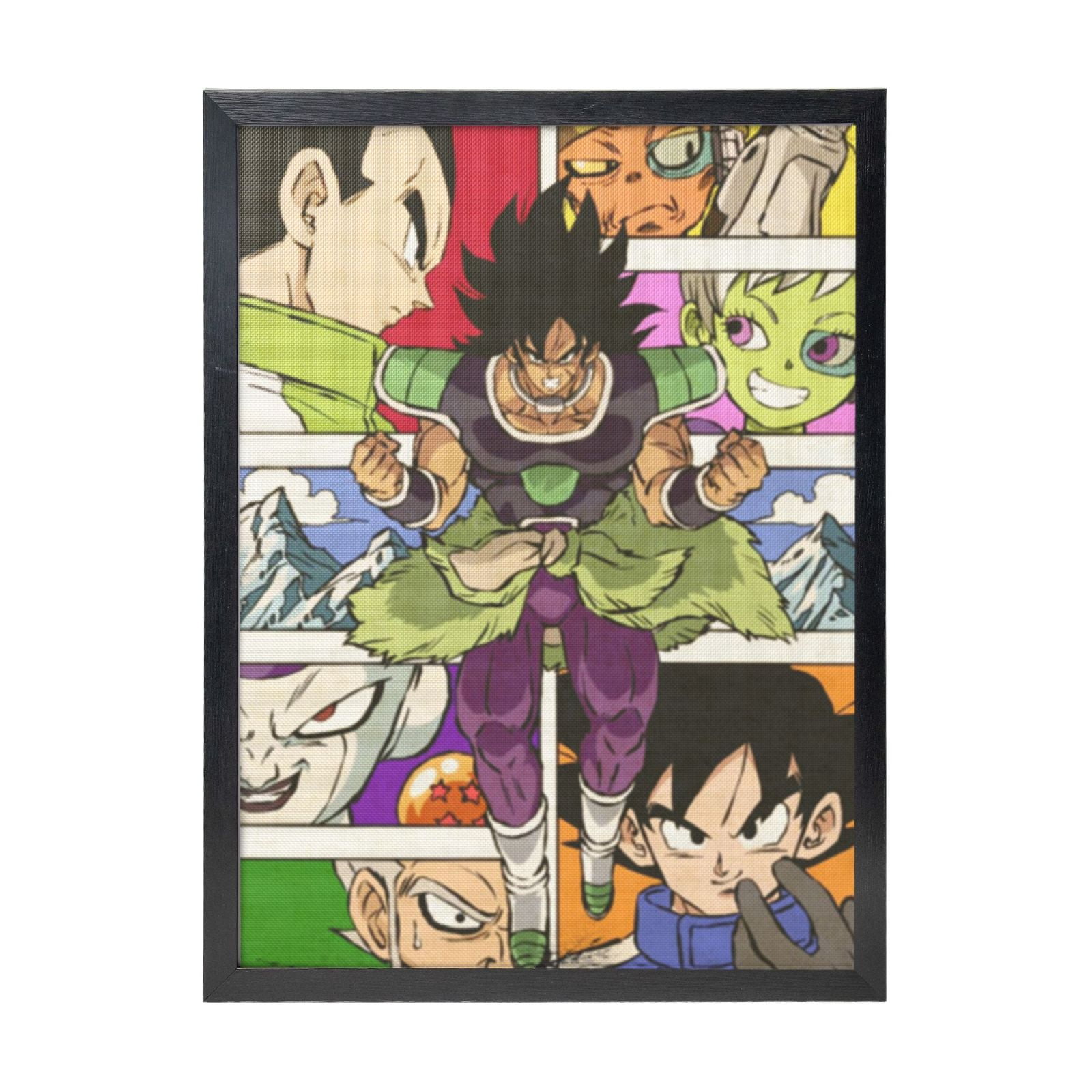 Dragon Ball Super Broly (Manga - Vintage) Black Framed Canvas Wall Art ...