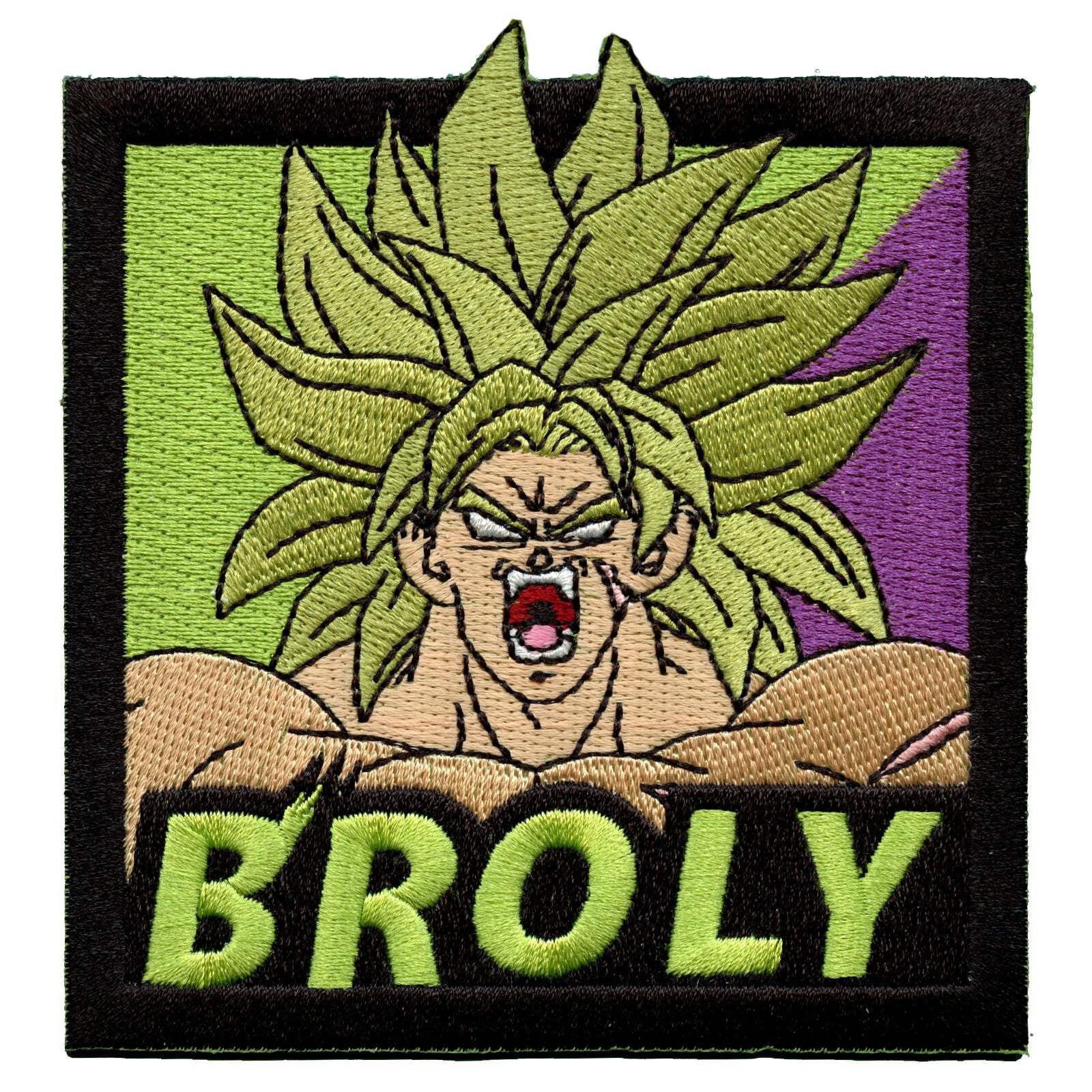 Dragon Ball Super Broly SS Broly Anime Square Embroidered Patch ...