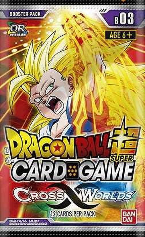 Dragon Ball Super Dragon Ball Trading Card Game Cross Worlds Series 3 Booster Pack - Walmart.com