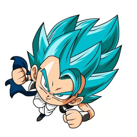 Dragon Ball Super Gogeta Chibi Stickers Phone Decal Water Bottle ...