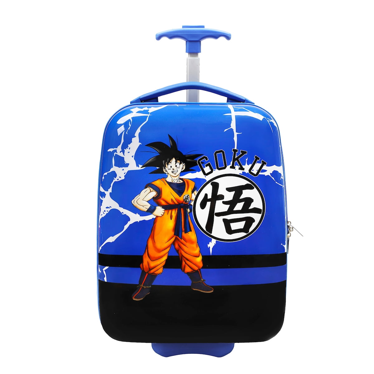 Dragon Ball Super Goku Kanji Blue 16.5" 2-Wheeled Luggage for Toddler ...