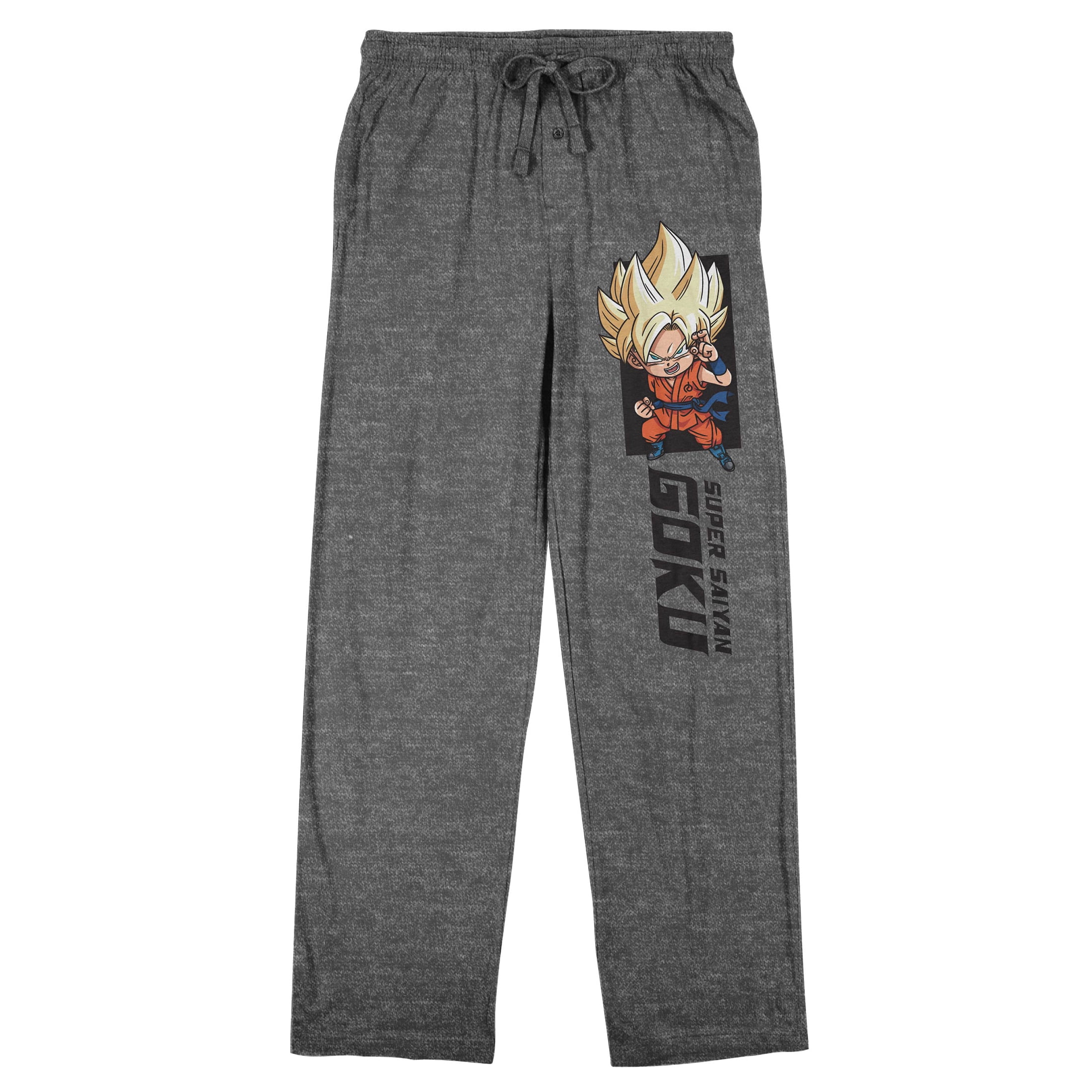 Dragon Ball Super Goku Men's Gray Heather Sleep Pajama Pants-XL ...