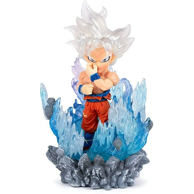 Dragon Ball Super Saiyan Silver Hair Goku Model Collectible Decoration ...