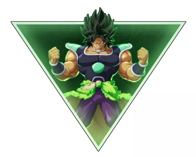Dragon Ball Super Triangle Broly Stickers Phone Decal Water Bottle ...