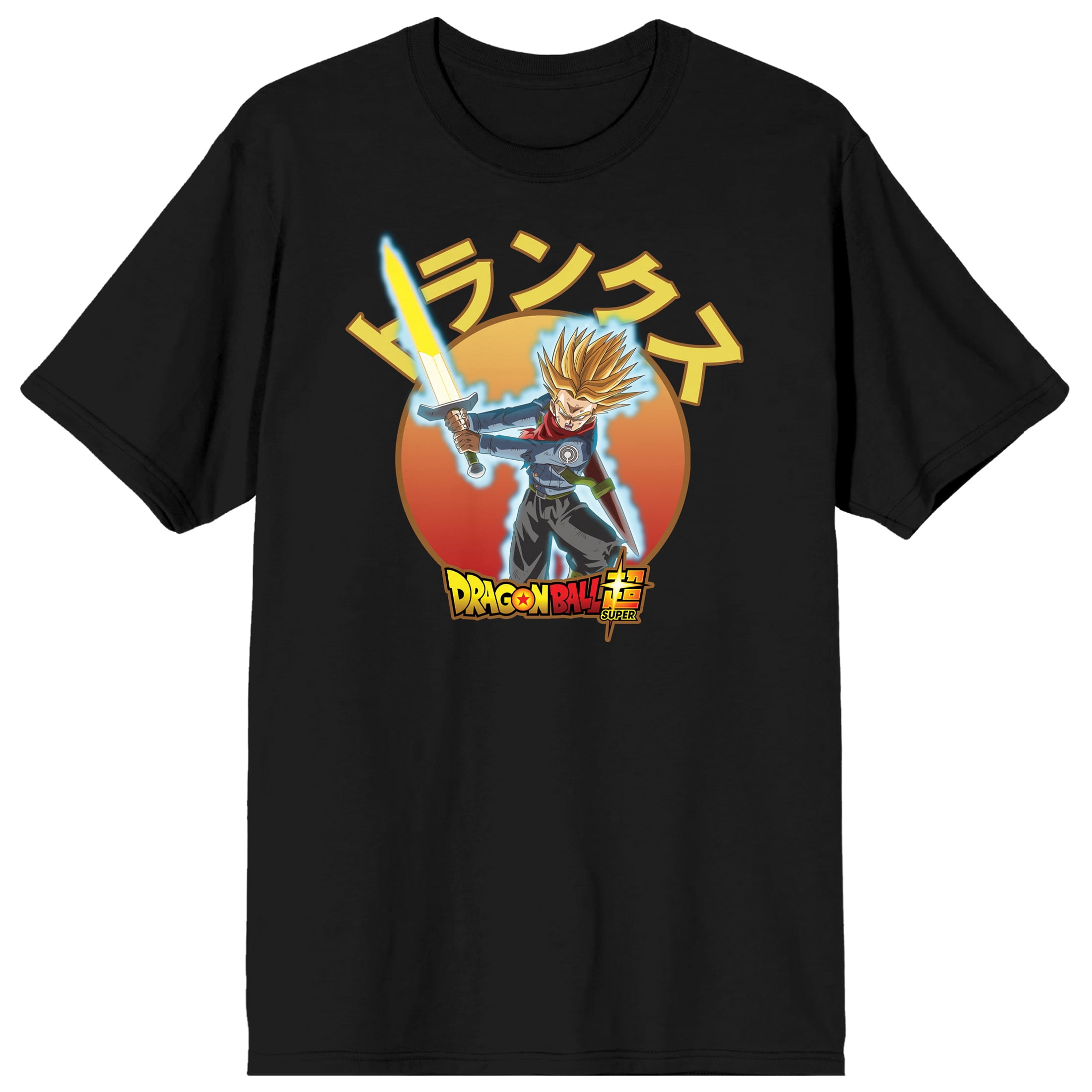 Dragon Ball Super Trunks Crew Neck Short Sleeve Men's Black T-shirt-XXL ...