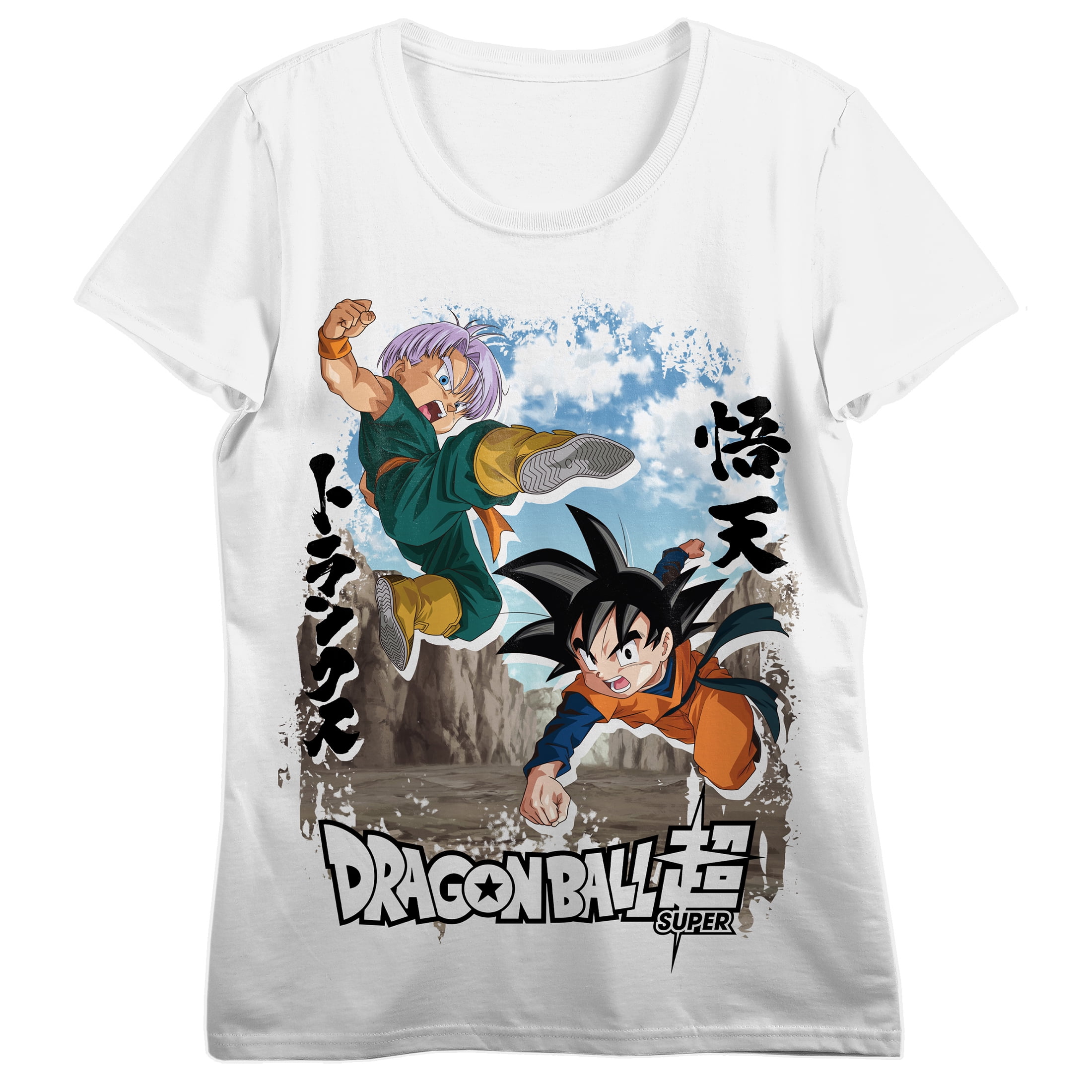 Dragon Ball Super Trunks and Goten Women's White Short Sleeve Tee-XXL ...