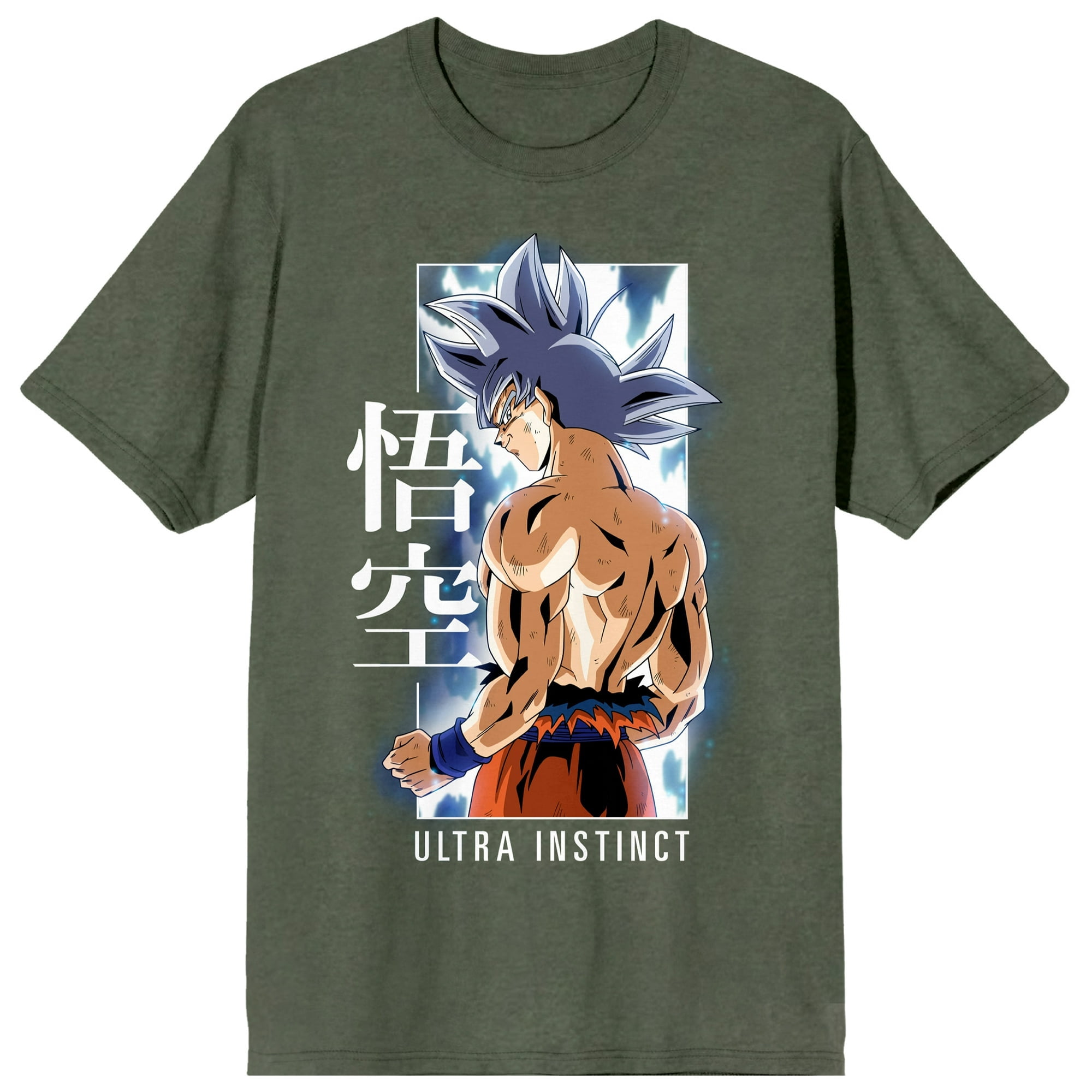 Dragon Ball Super Ultra Instinct Men's Sage Green Short Sleeve Tee ...