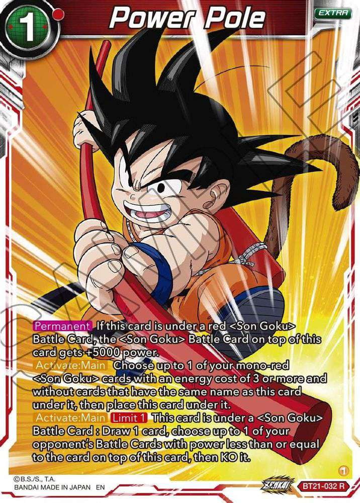 Dragon Ball Super Wild Resurgence Rare Power Pole BT21-032 - Walmart.com