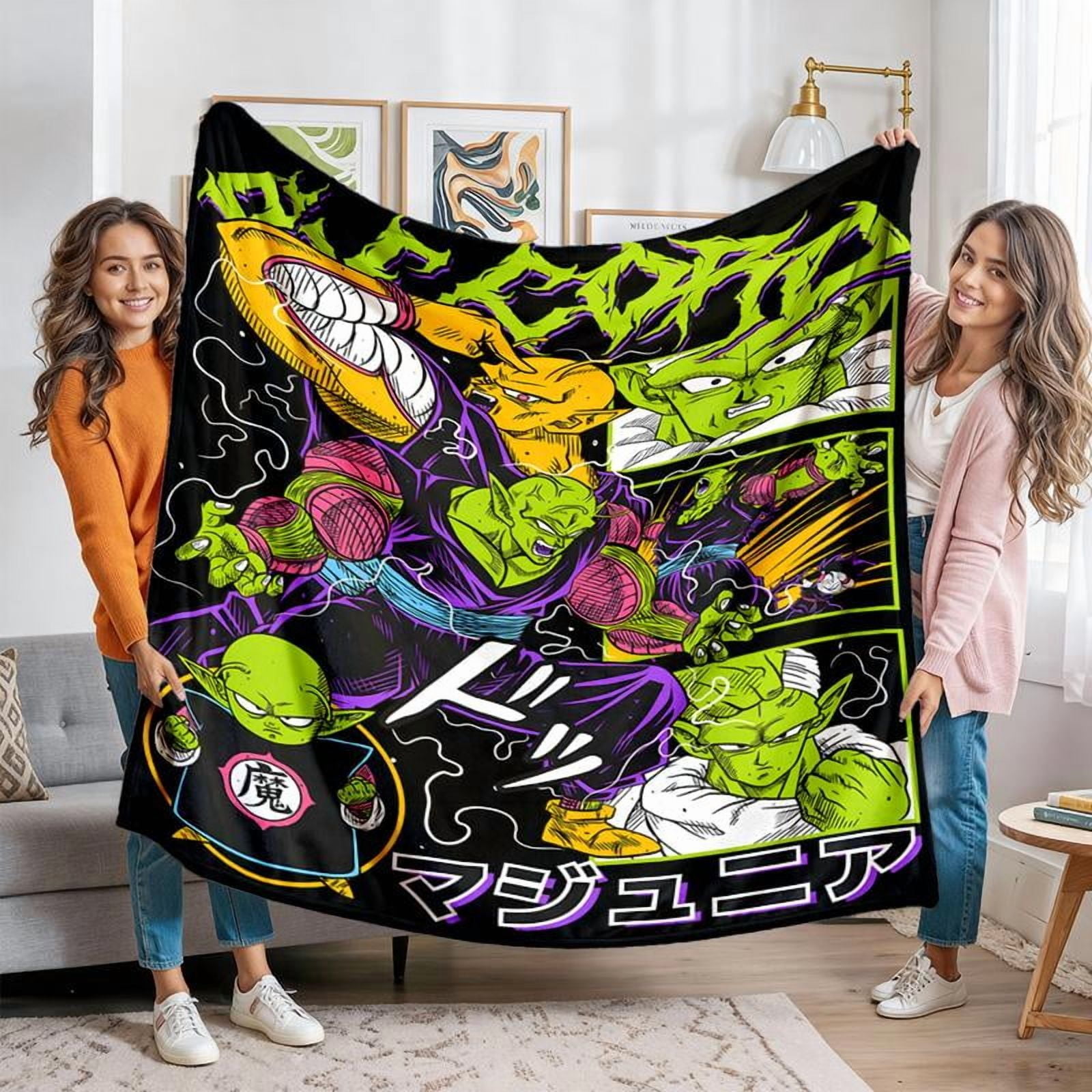 Dragon Ball Theme Flannel Blanket, Soft Skin-Friendly Fabric, Features ...