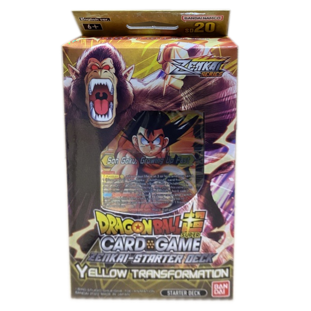 Dragon Ball Trading Card Games: Super New S1 SD20 Starter Deck - Yellow Transformation - Walmart.com