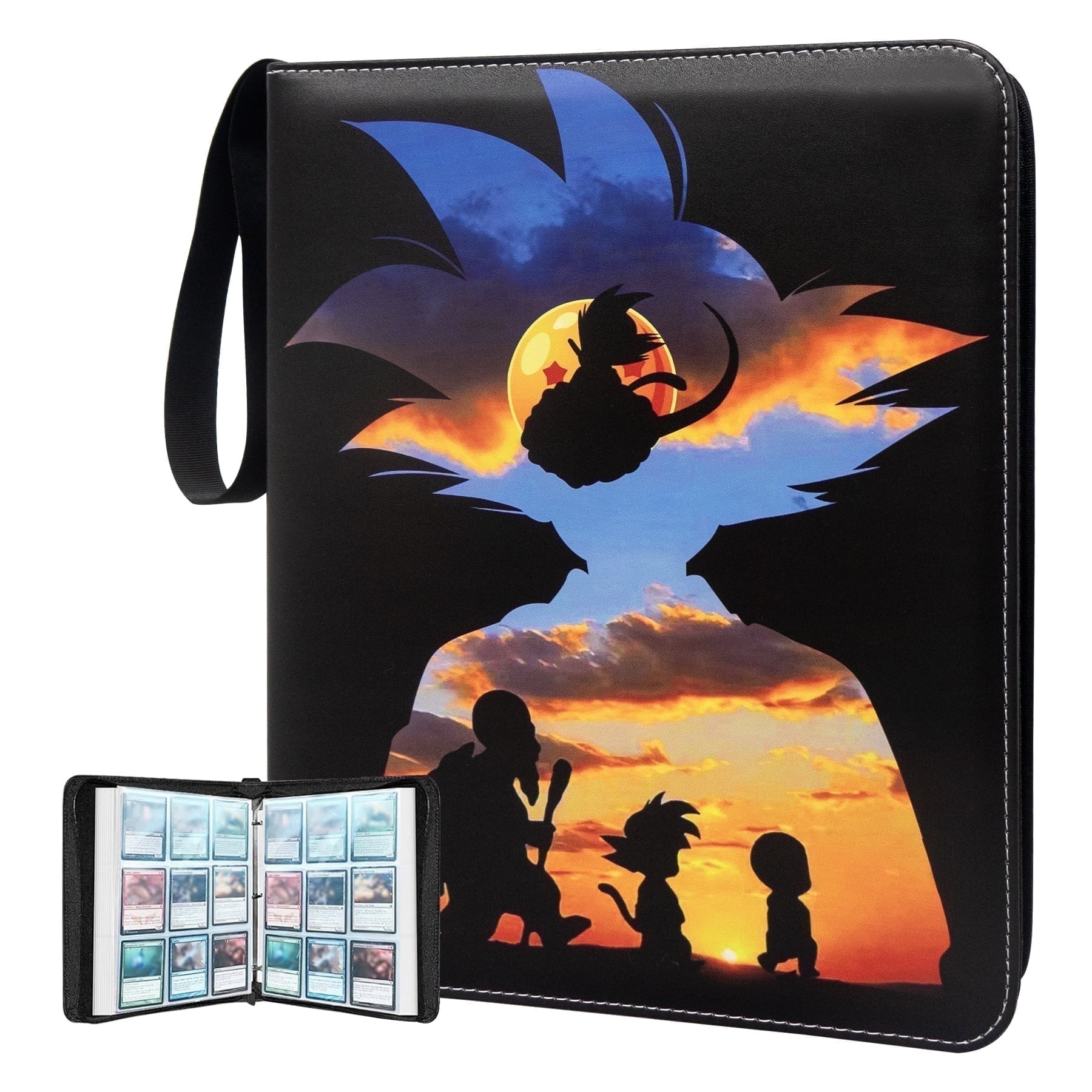 Dragon Ball Card Binder,9 Pocket with 60 Removable Sleeves up to 1080 ...