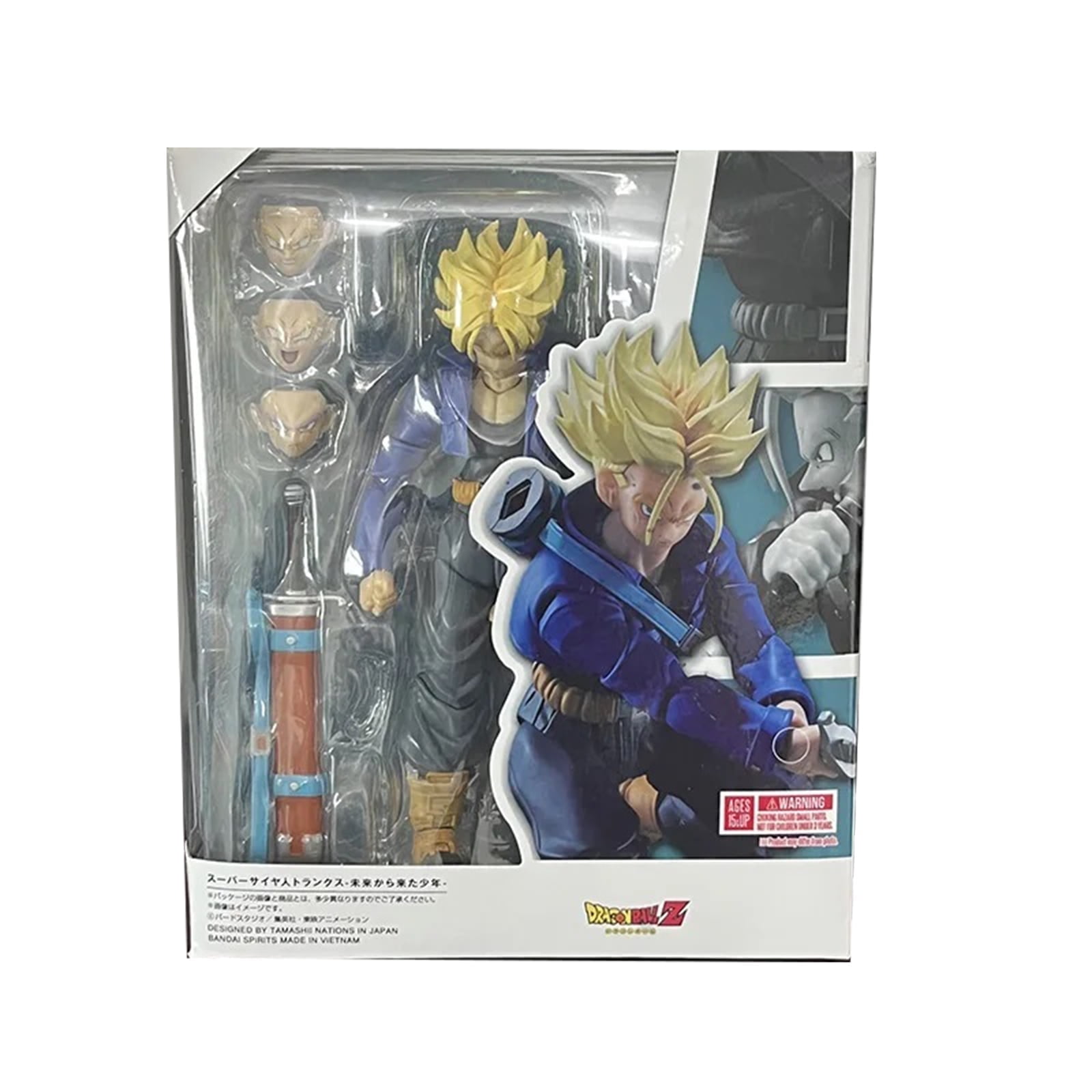 Dragon Ball Trunks Anime Figures SHF Trunks Boy From Future Collection ...