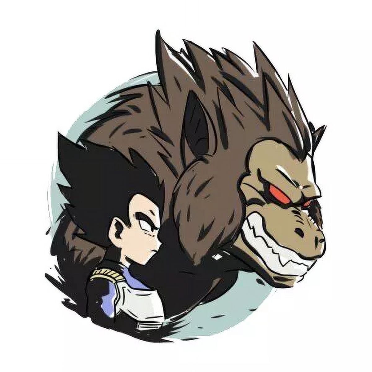 Dragon Ball Vegeta Monkey Stickers Phone Decal Water Bottle Stickers ...