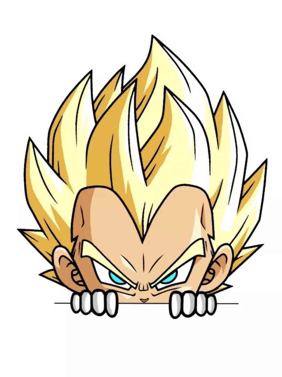 Dragon Ball Vegeta Peek Stickers Phone Decal Water Bottle Stickers Car ...