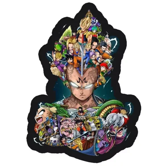 Dragon Ball Vegeta World Stickers Phone Decal Water Bottle Stickers Car ...