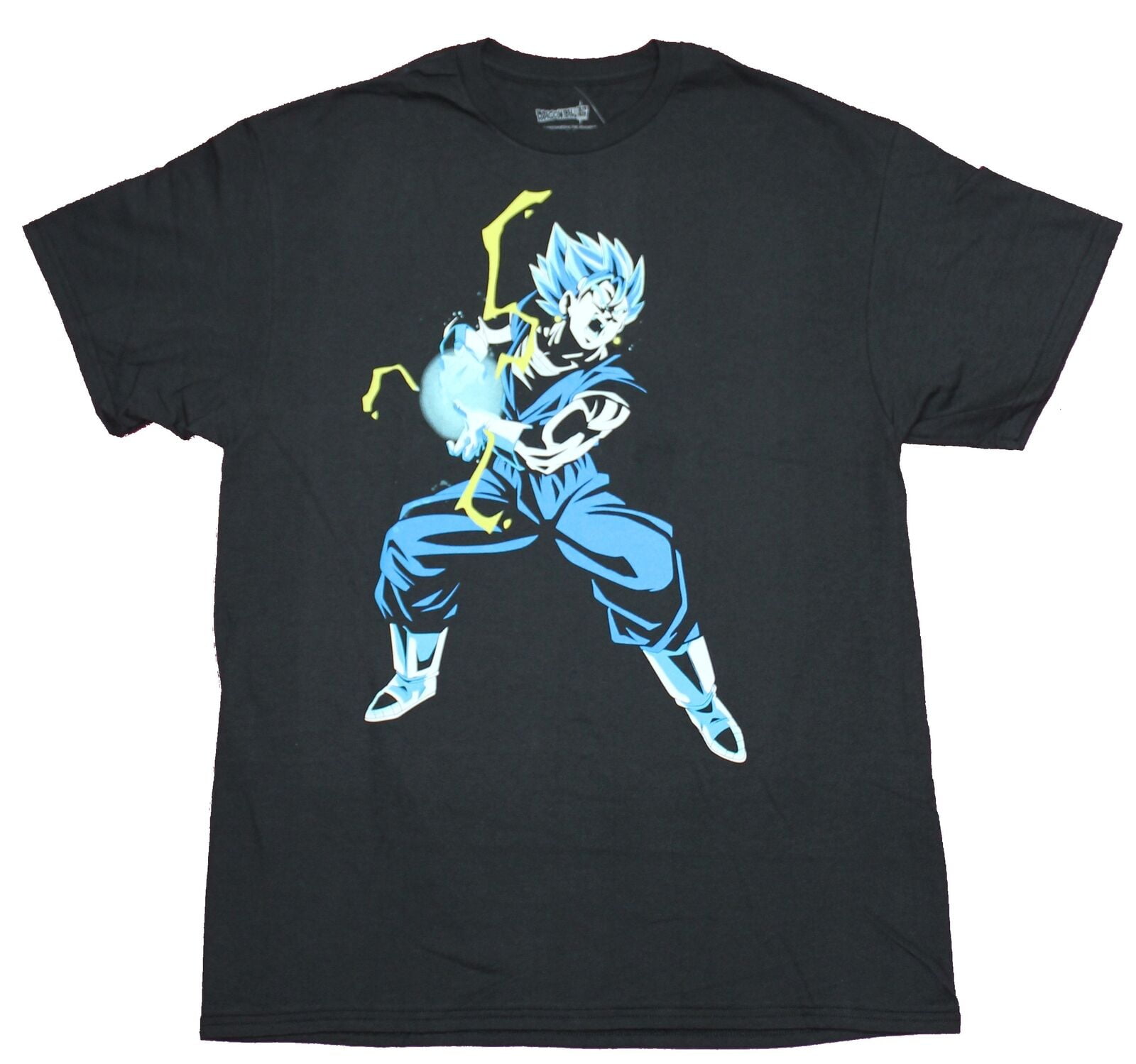 Dragon Ball Z Adult New T-Shirt - Vegeta Power Charge Front Vegeta Goku ...