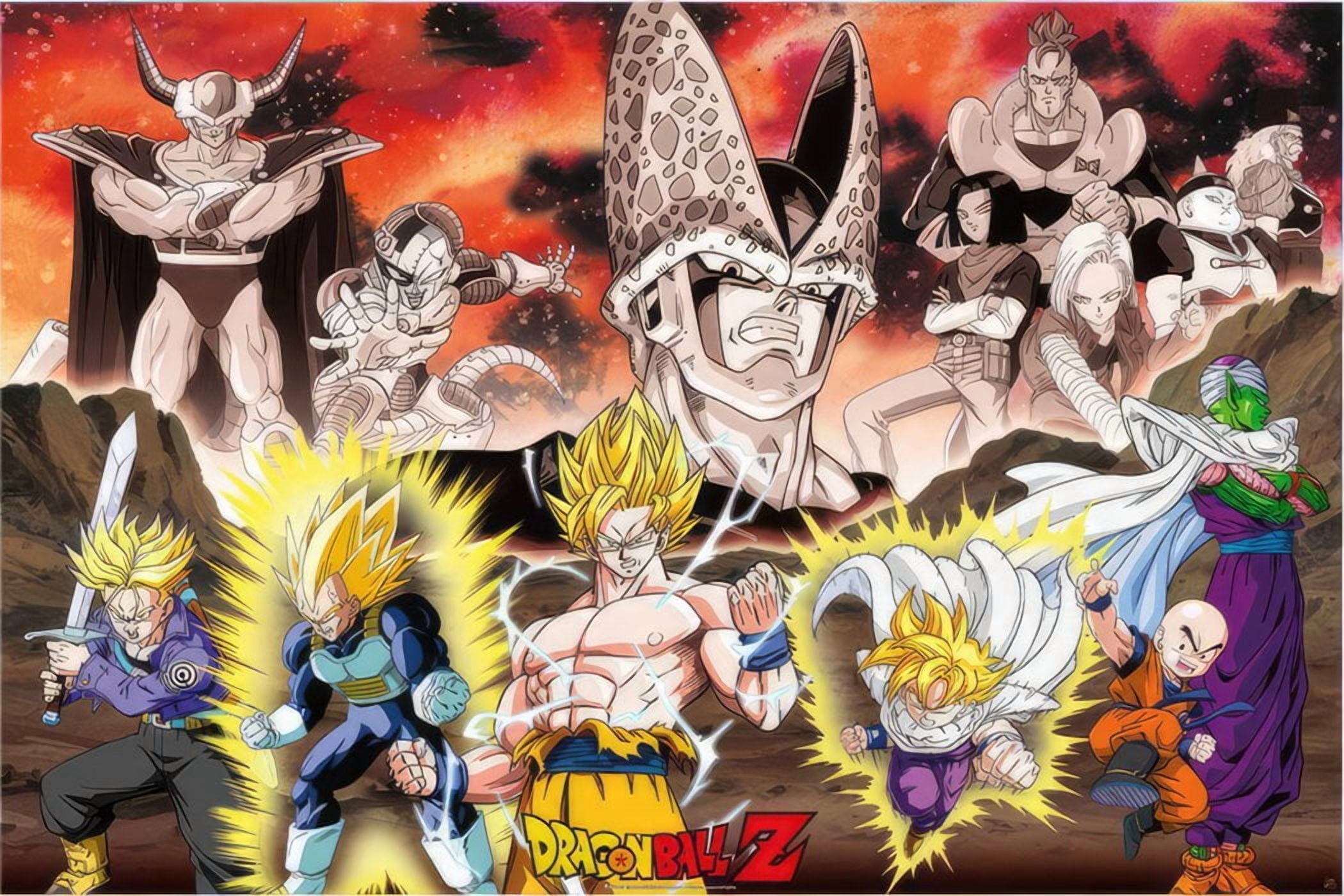 Dragon Ball Z - Anime TV Show Poster (Cell Arc - Characters) (Size: 36 ...