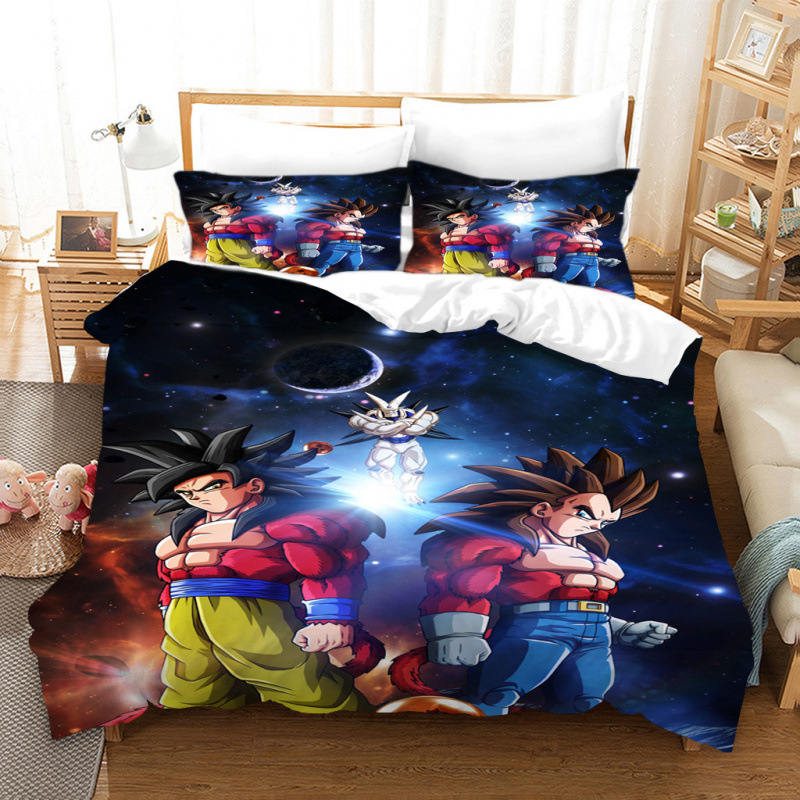 Dragon Ball Z Anime single-piece bedding set for twin and king-size ...