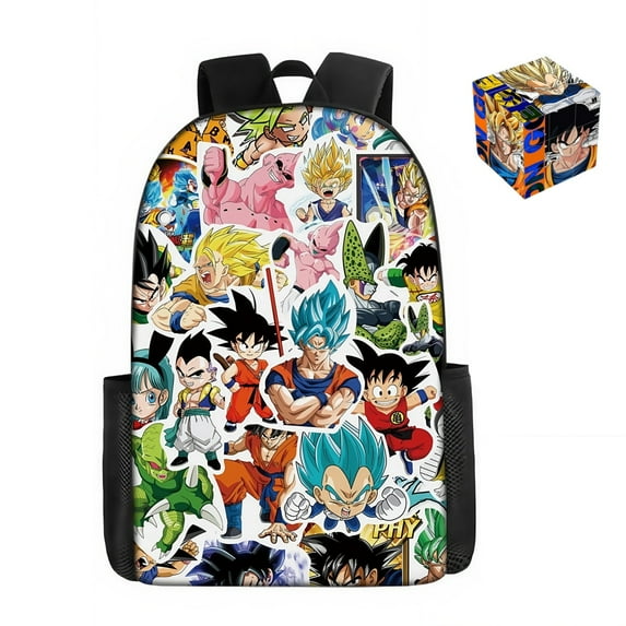 Dragon Ball Z Backpack, 3D Anime Print Lightweight Durable Bookbag with ...