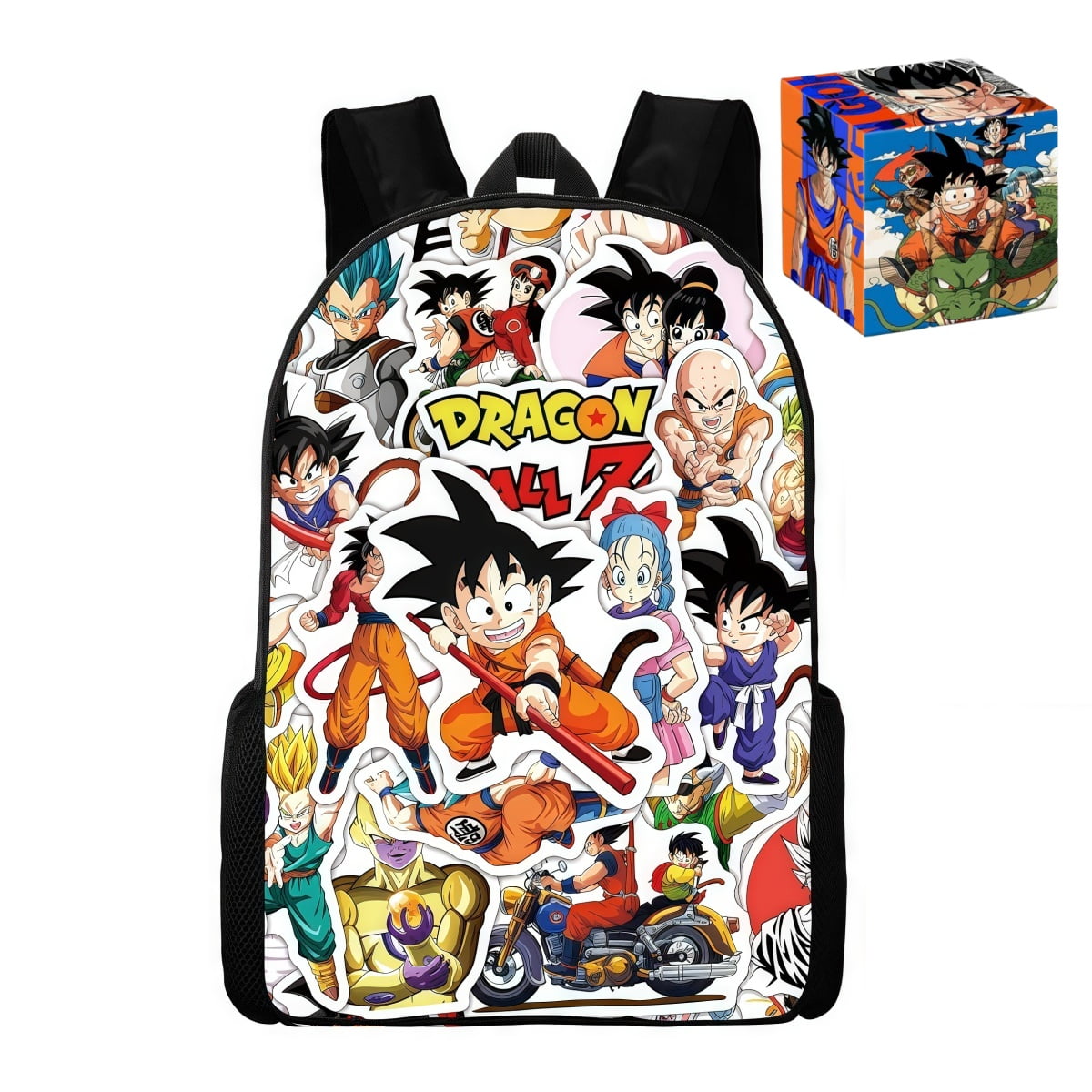 Dragon Ball Z Backpack – 3D Anime Print School Bookbag with Spacious ...