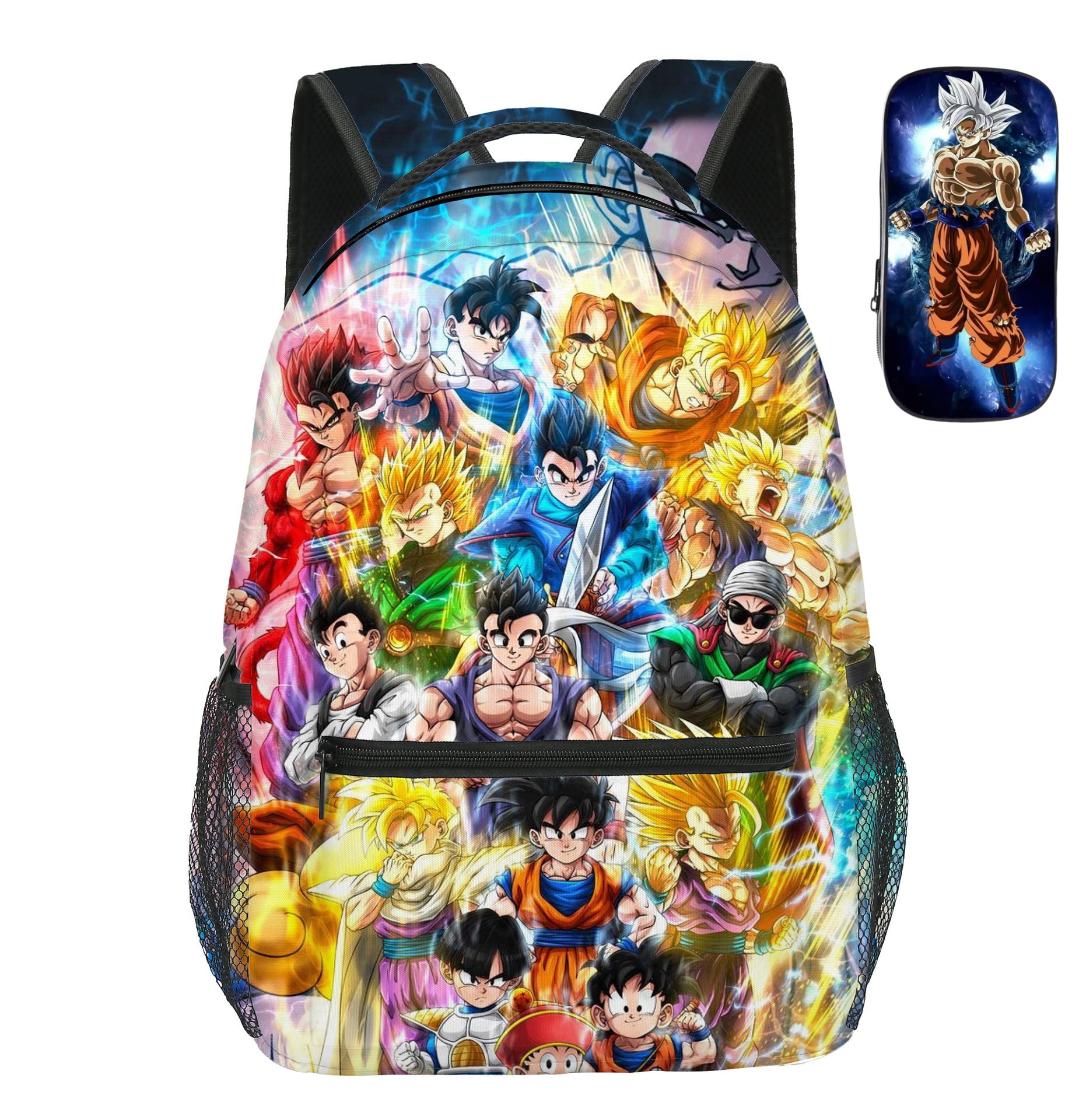 Dragon Ball Z Backpack – 3D Anime Print Travel Daypack with Matching ...
