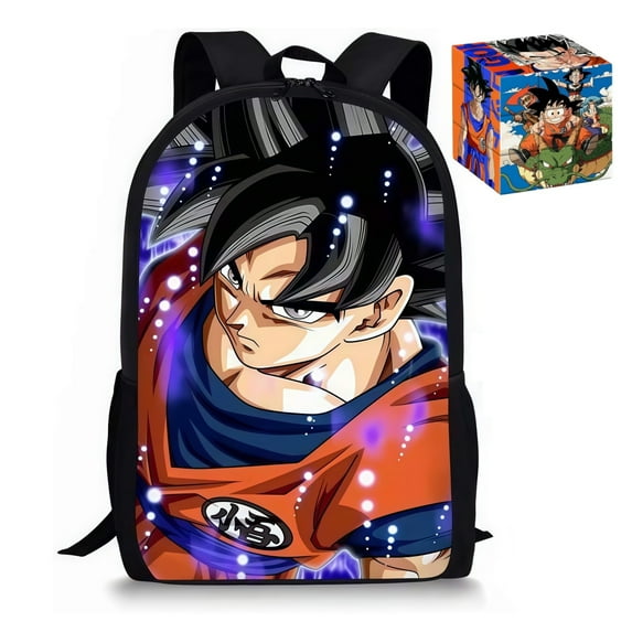 Dragon Ball Z Backpack -3D Anime PrintSchool Bookbag with Spacious ...