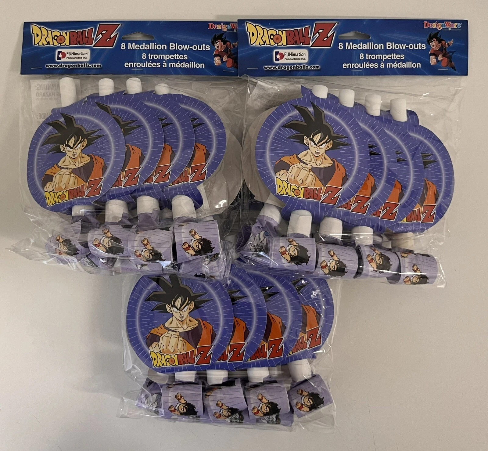 Dragon Ball Z Blowouts Set Of 24 (3 Pk) Dbz Party Blowouts Gokublowouts ...