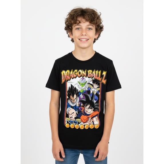 Dragon Ball Z Boys' Graphic Tee with Short Sleeves, Z Warriors, Sizes 4 ...