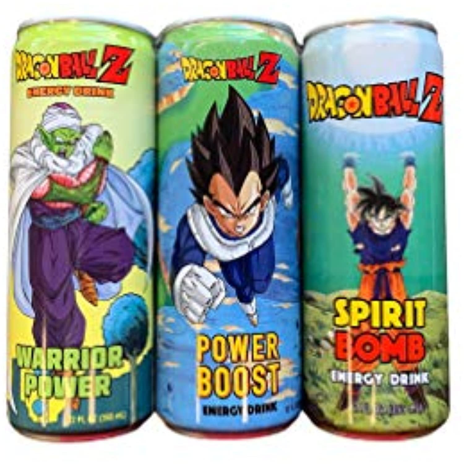 Generic Brand Dragon Ball Z Anime Bundle: 3 Energy Drinks - Spirit Bomb ...
