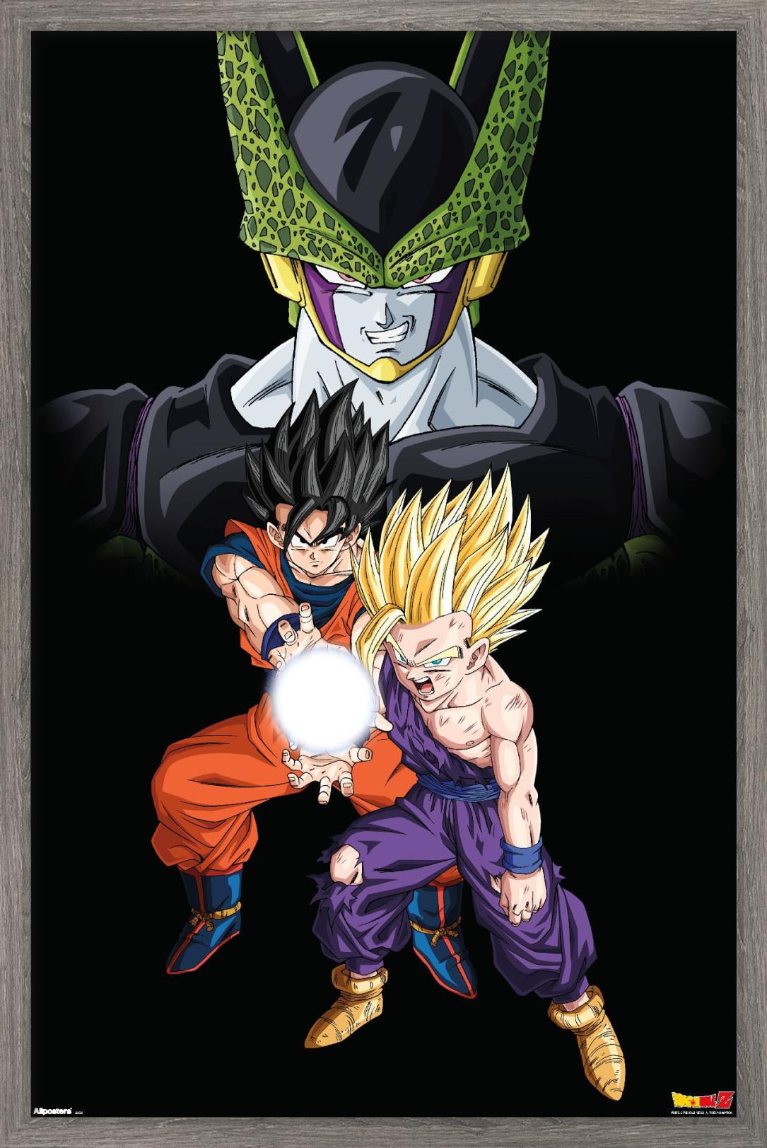 Dragon Ball Z: Cell Saga - Group Wall Poster, 14.725" x 22.375" Framed ...