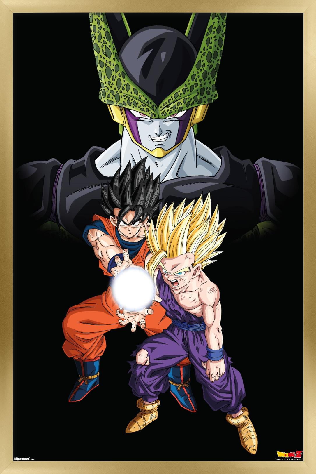 Dragon Ball Z: Cell Saga - Group Wall Poster, 22.375" x 34" Framed ...