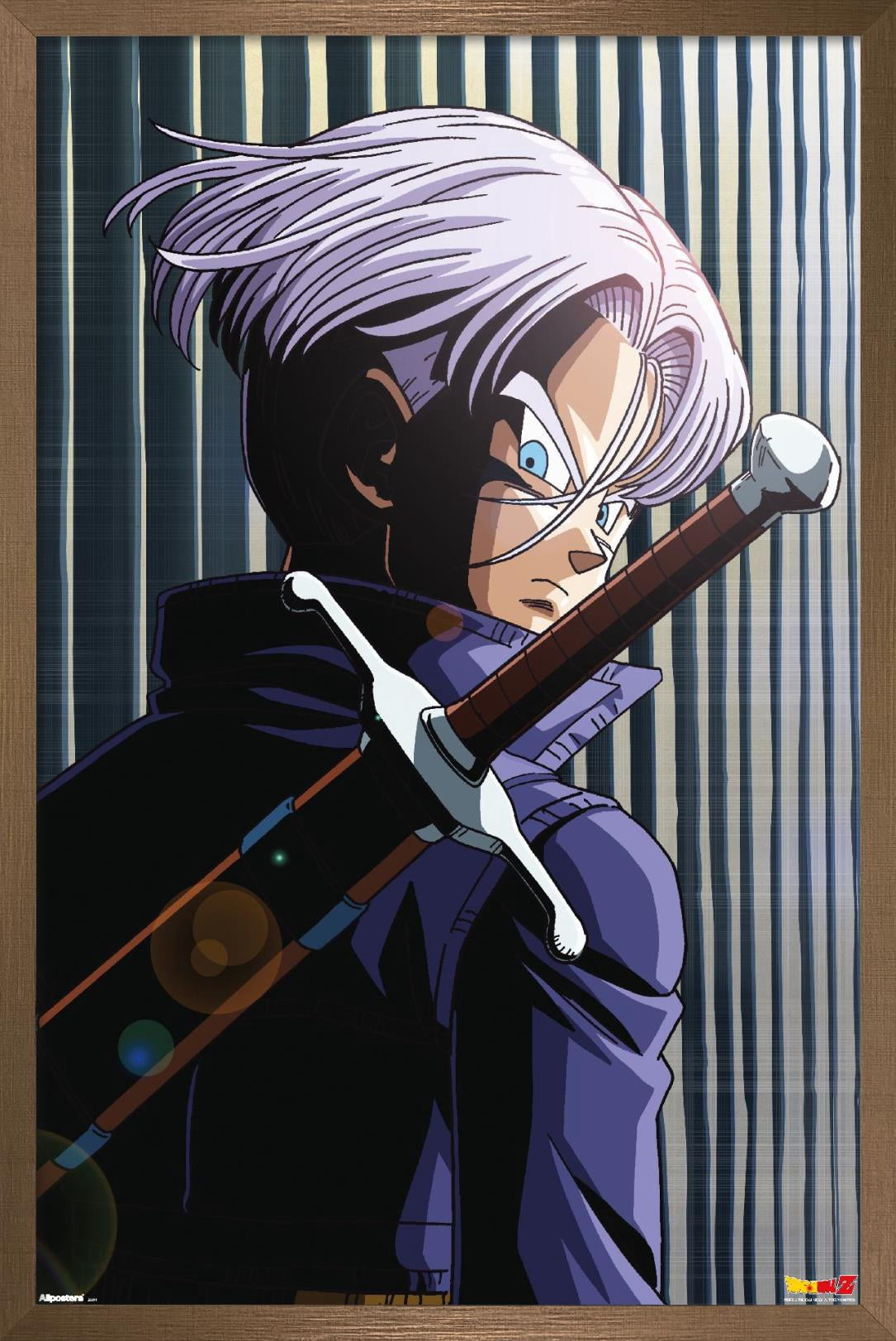 Dragon Ball Z: Cell Saga - Trunks Wall Poster, 14.725" x 22.375" Framed ...