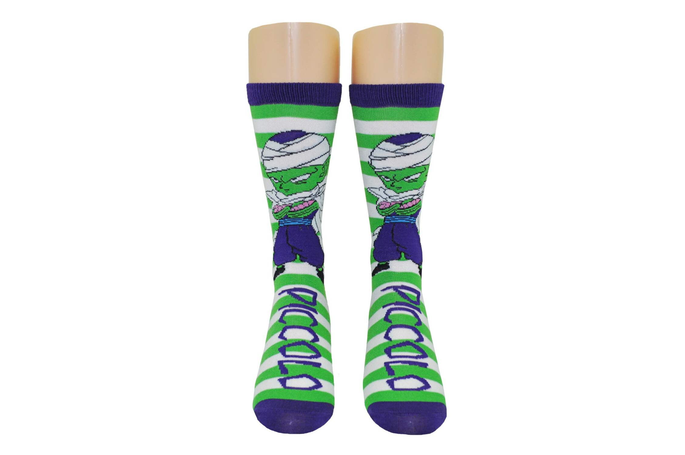 Dragon Ball Z Chibi Piccolo Stripe Crew Socks - Walmart.com