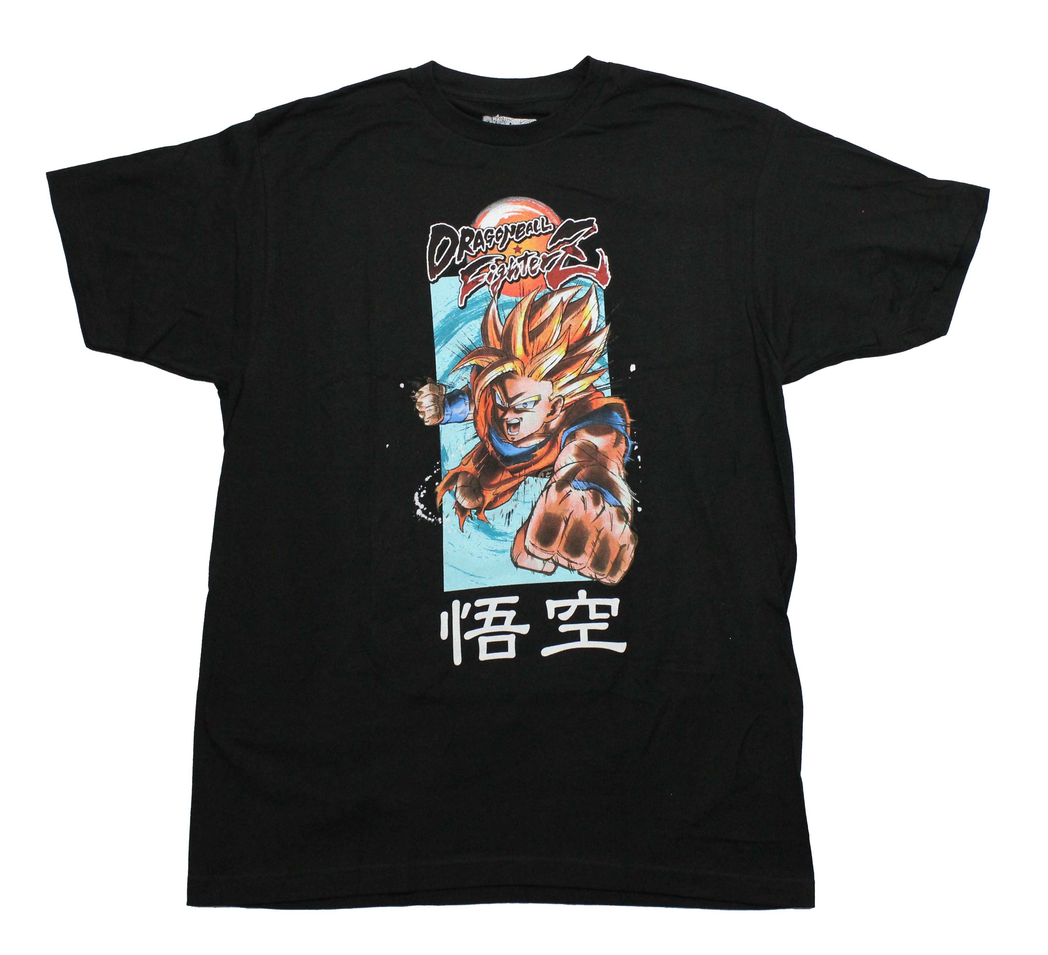 Dragon Ball Z Fighter Mens T-Shirt - GohanPunch Under DBZ Fighter Logo ...
