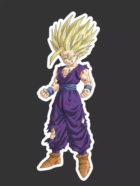 Dragon Ball Z Gohan Sticker Phone Decal Water Bottle Stickers Car ...
