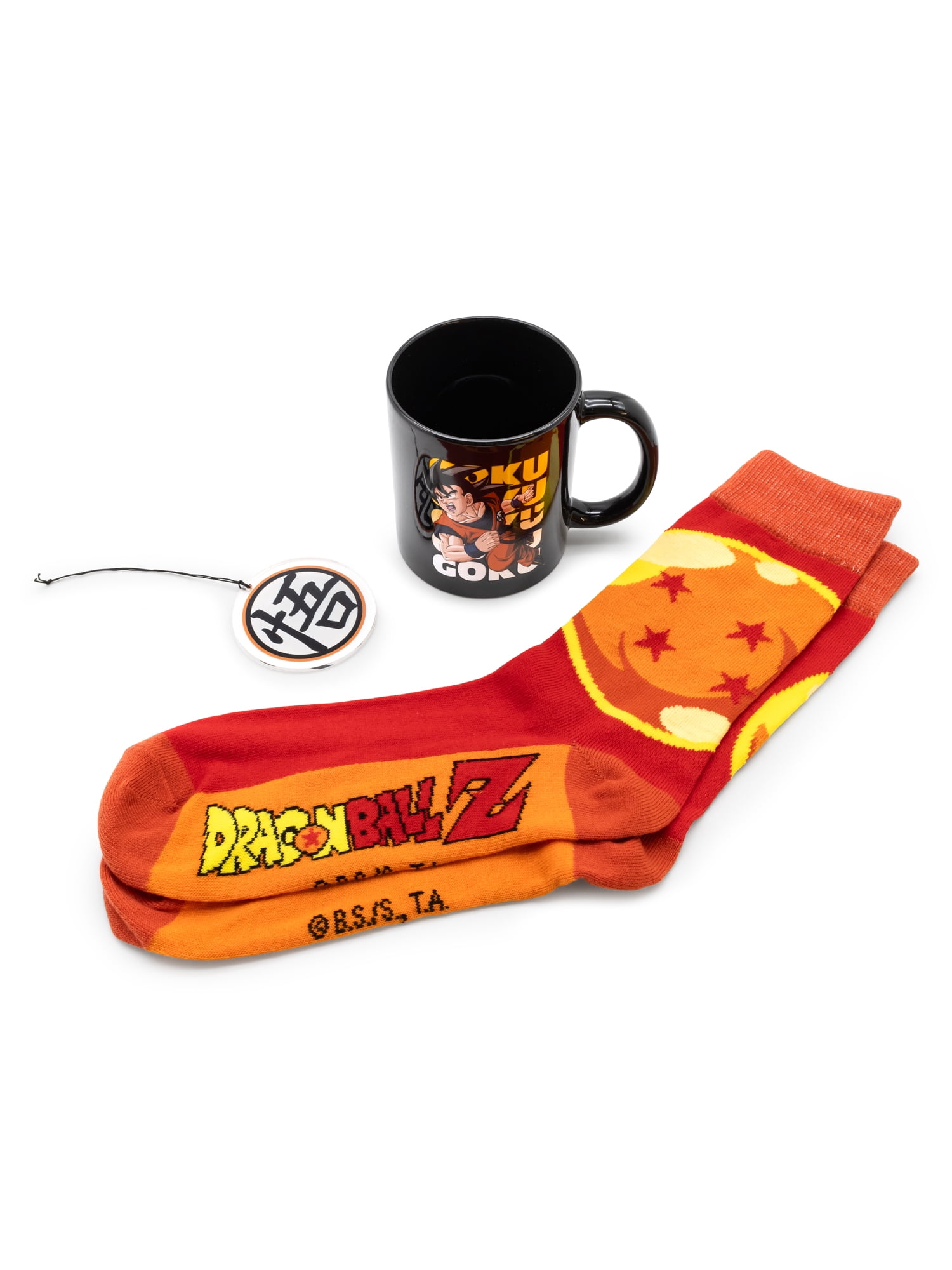 Dragon Ball Z Goku 12 oz Mug, Socks and Acrylic Décor Holiday Gift Set ...