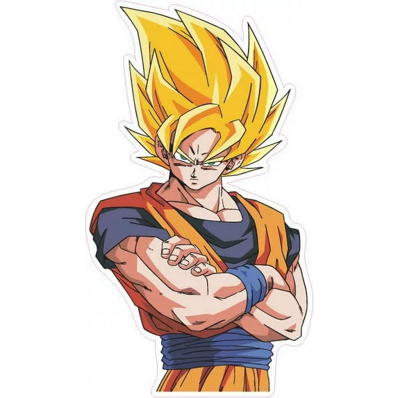 Dragon Ball Z Goku Blonde Hair Sticker Window Decal Phone Decal Water ...
