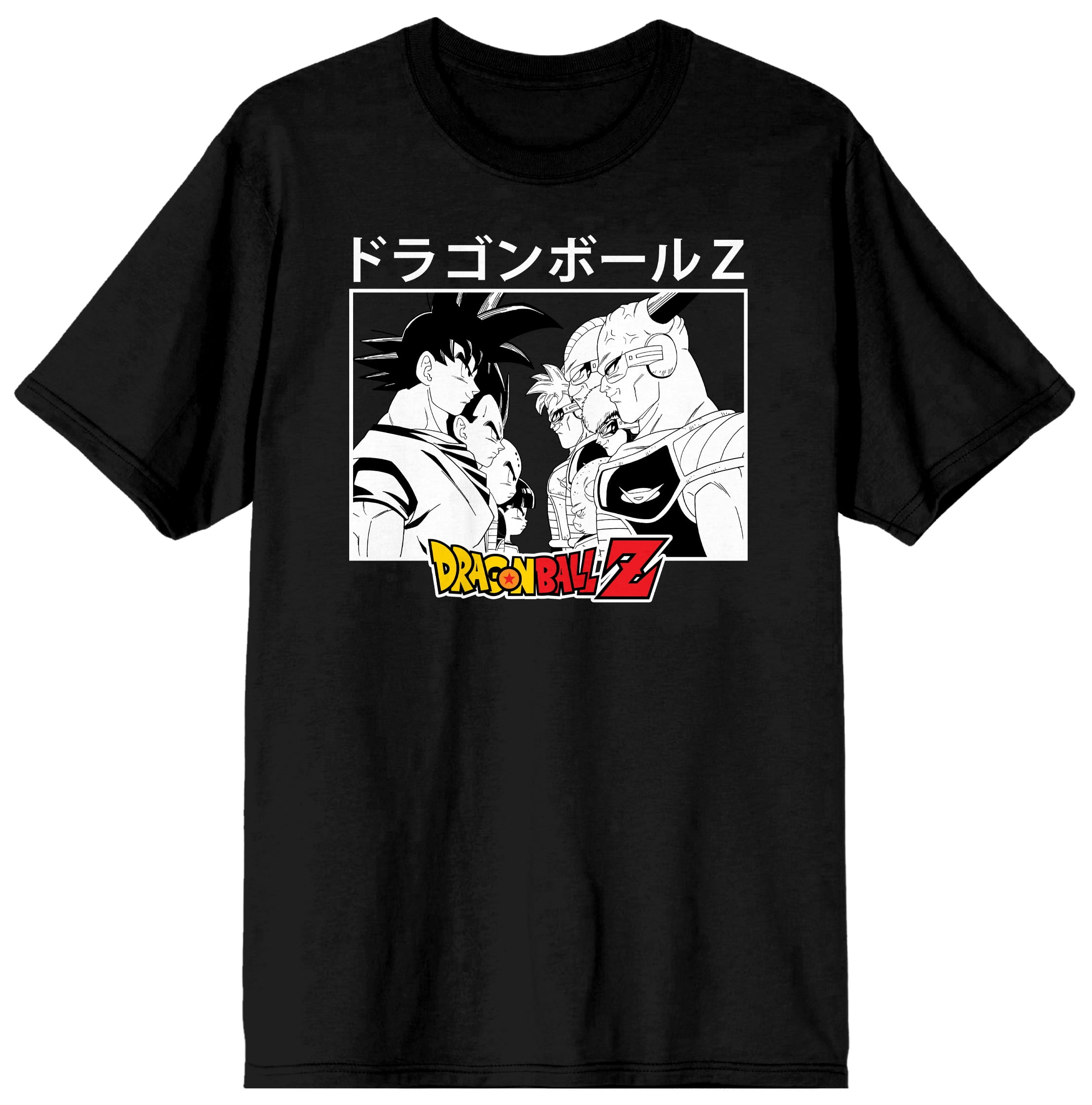 Dragon Ball Z Goku Crew Vs. Villains Crew Neck Short Sleeve Men's Black ...